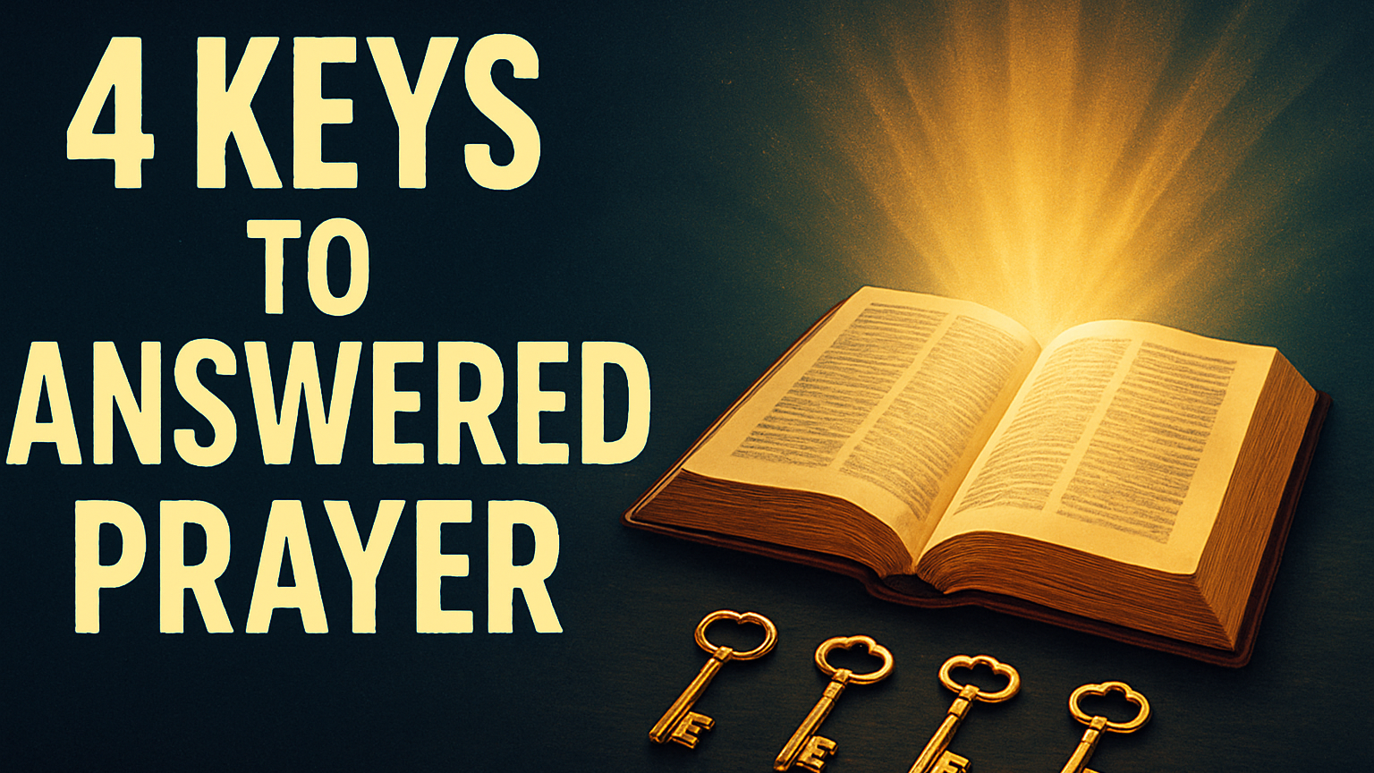 The 4 Powerful Keys That Unlock Answered Prayers - BibleWithLife | Where Scripture Meets Your ...