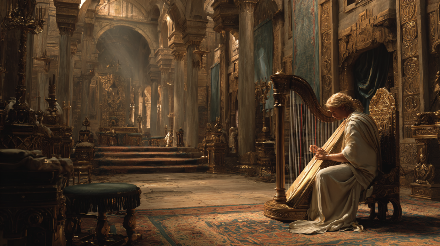 David Plays Harp for Saul: Redemption Through Music - BibleWithLife ...